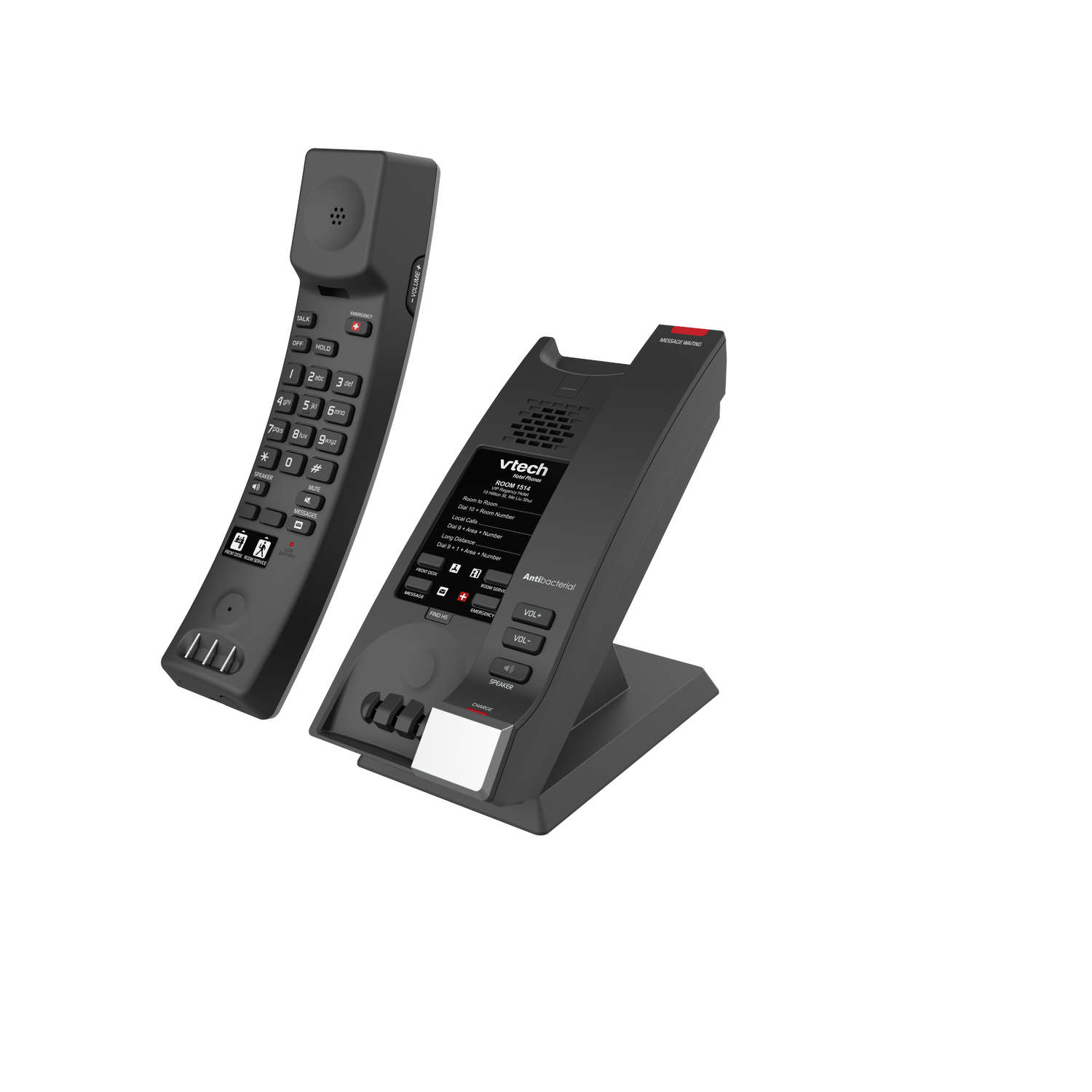 1-Line Contemporary SIP Cordless Phone - VTech® Hotel Phones