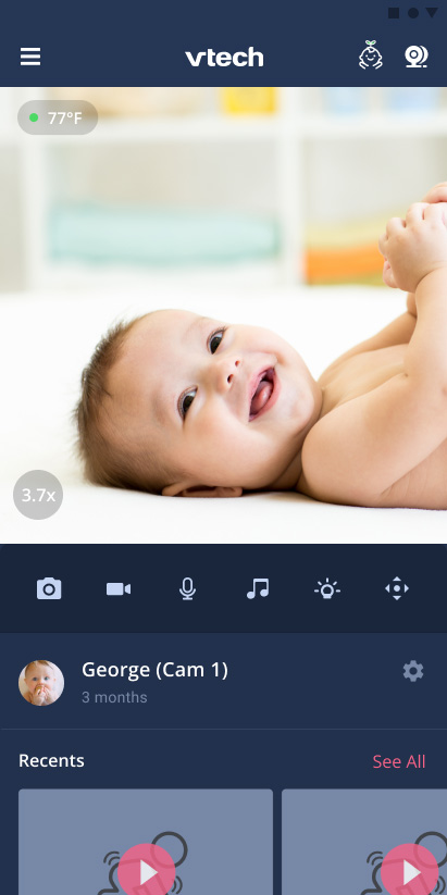 Official VTech® Baby Care | RM9751 smart baby monitor